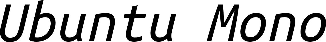 Ubuntu Mono Italic font | Fonts2u.com