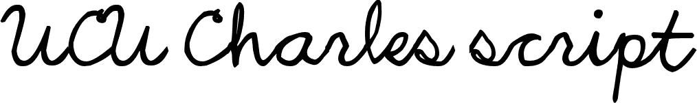 UCU Charles script font