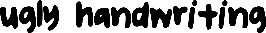 uglyhandwriting2 font | Fonts2u.com