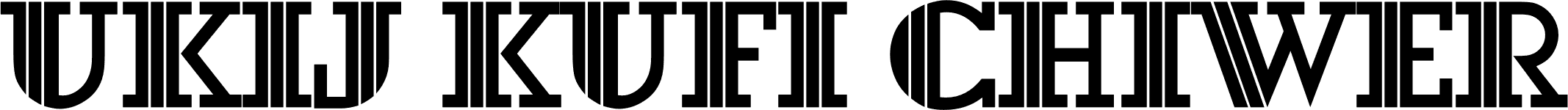 UKIJ Kufi Chiwer font | Fonts2u.com