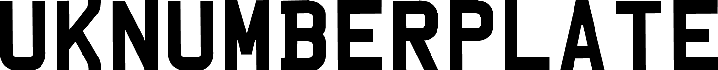 UKNumberPlate font