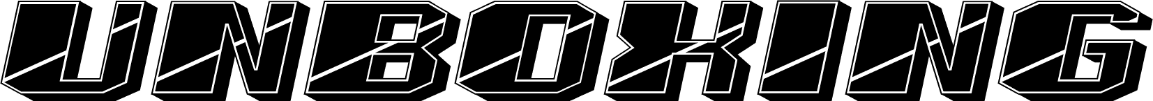 Unboxing Filled Regular font