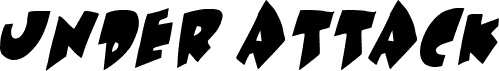 Under attack font