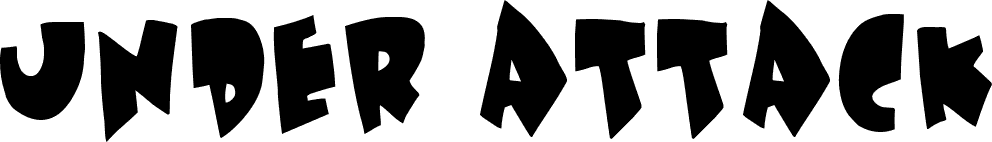 Under attack font