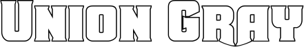 Union Gray font | Fonts2u.com