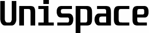 Unispace-Regular font