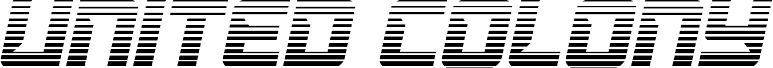 United Colony Gradient font