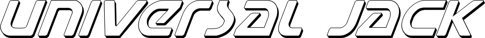 Universal Jack Shadow Italic font