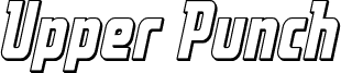 Upper Punch Italic font | Fonts2u.com