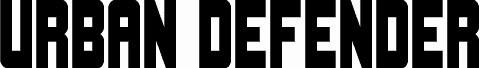 Urban Defender Super-Italic font