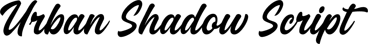 UrbanShadow-Script police | Fonts2u.com