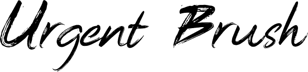 UrgentBrush font | Fonts2u.com