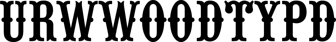 URWWoodTypD font