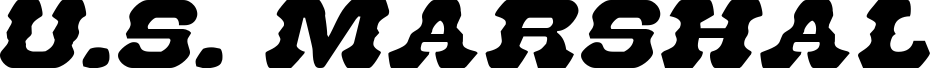 U.S. Marshal Expanded font