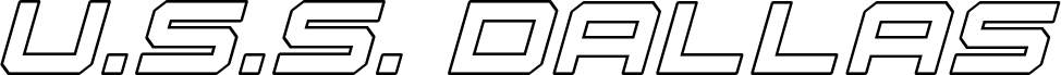 U.S.S. Dallas Expanded font | Fonts2u.com