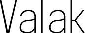 Valak Condensed Light font