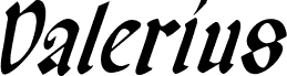 Valerius Condensed font