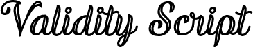 ValidityScriptBoldPERSONALUSE font | Fonts2u.com
