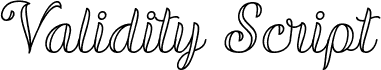 ValidityScriptBoldPERSONALUSE font | Fonts2u.com