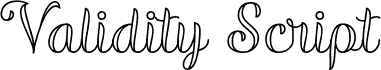 ValidityScriptBoldPERSONALUSE font | Fonts2u.com