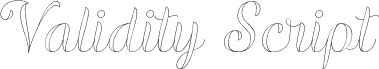 ValidityScriptBoldPERSONALUSE font | Fonts2u.com