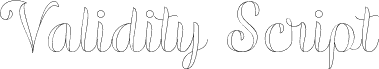 ValidityScriptBoldPERSONALUSE font | Fonts2u.com