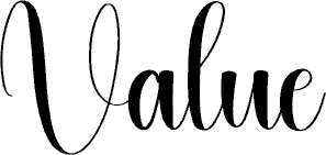 Value font
