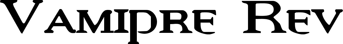 Vampire Revised Edition font