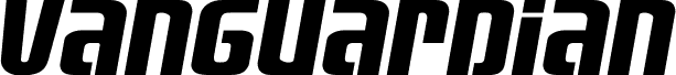 Vanguardian Outline Italic font