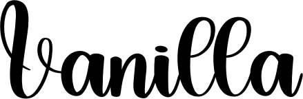 Vanilla font | Fonts2u.com