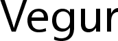 Vegur-Light font