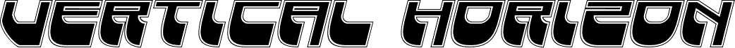 Vertical Horizon Outline Itali font