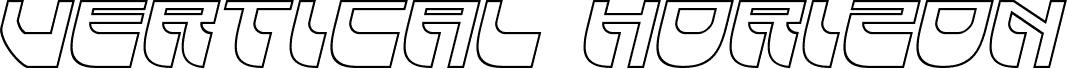 Vertical Horizon Outline font