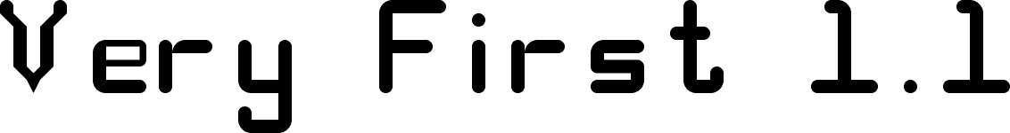 Very First 1.1 Regular font