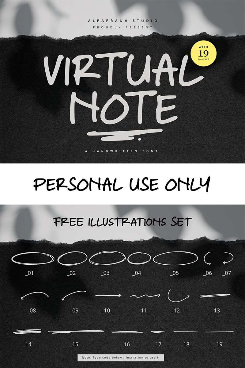 Virtual Note font | Fonts2u.com