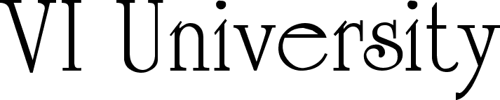 VI University font