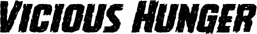 Vicious Hunger Condensed font