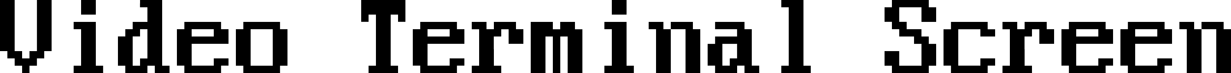 Video Terminal Screen font | Fonts2u.com