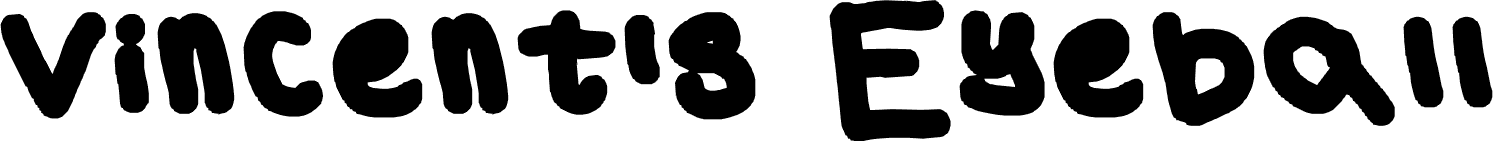 Vincent's Eyeball font | Fonts2u.com