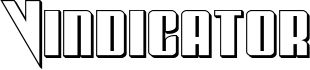 Vindicator 3D Regular font