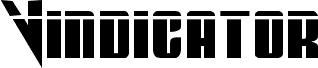 Vindicator 3D Regular font