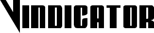 Vindicator 3D Regular font
