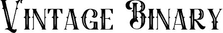 Vintage Binary font | Fonts2u.com