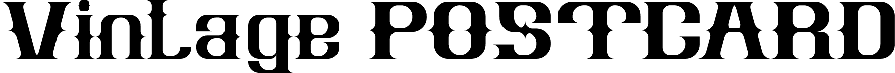Vintage POSTCARD font | Fonts2u.com