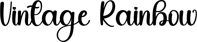 Vintage Rainbow font | Fonts2u.com