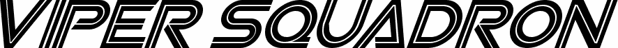 Viper Squadron font