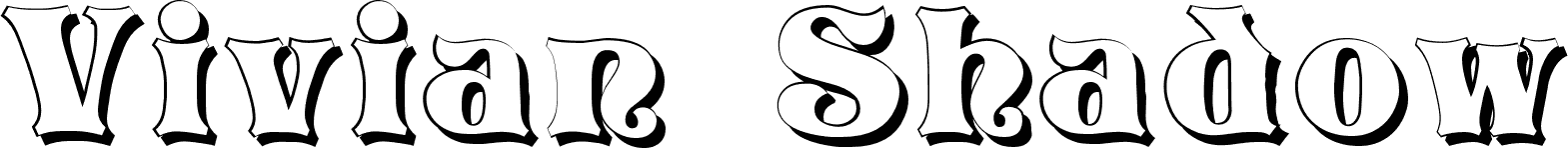 Vivian Shadow font | Fonts2u.com