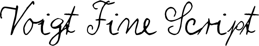 Voigt Fine Script font