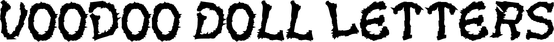 VoodooDollLetters font