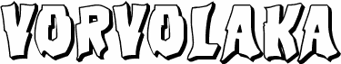 Vorvolaka Staggered font